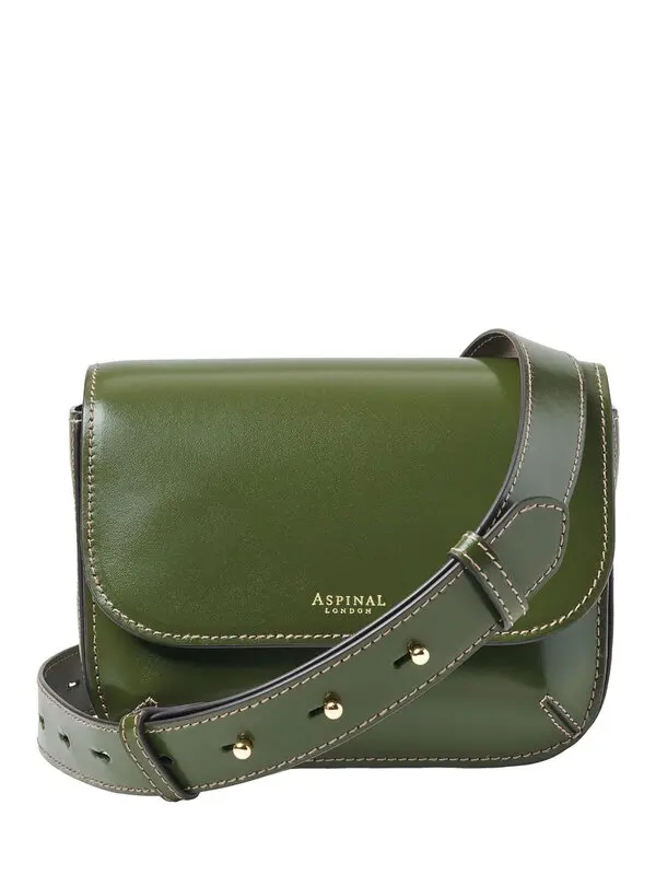ASPINAL OF LONDON Leather Ella Cross-body Bag - Green