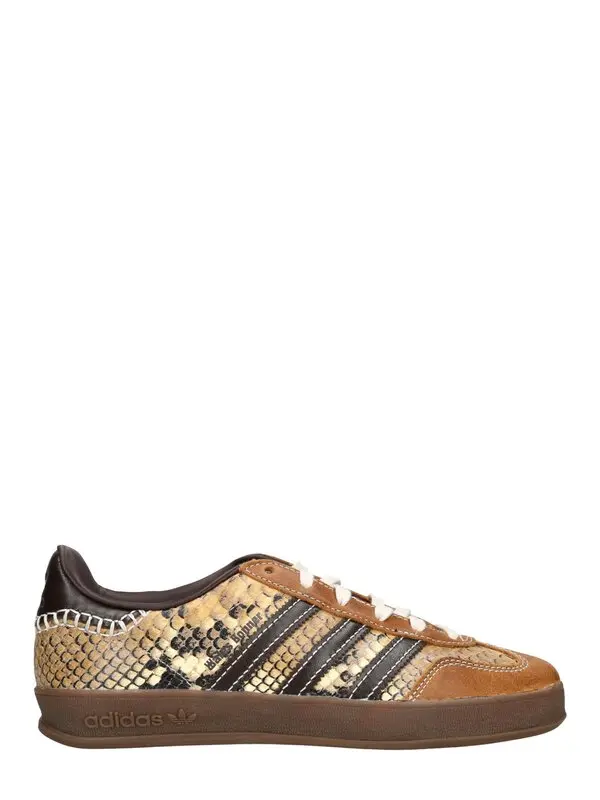Adidas X Wales Bonner Snakeskin Gazelle Sneakers - Beige