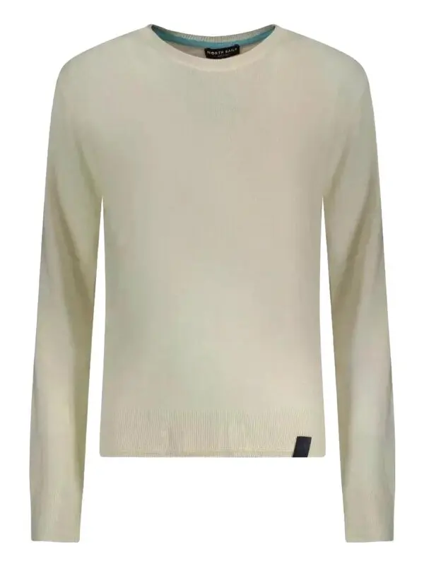 NORTH SAILS Fine-knit Crew-neck Sweater - White