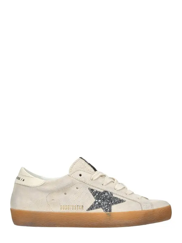 GOLDEN GOOSE Leather Super-star Sneakers With Star Appliqu - Brown