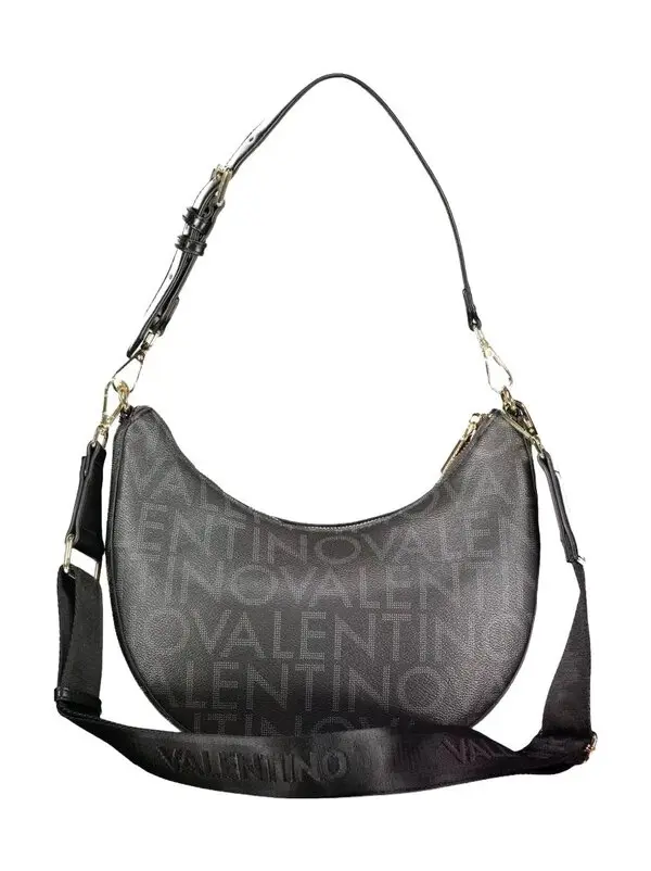 MARIO VALENTINO Logo-print Shoulder Bag - Black