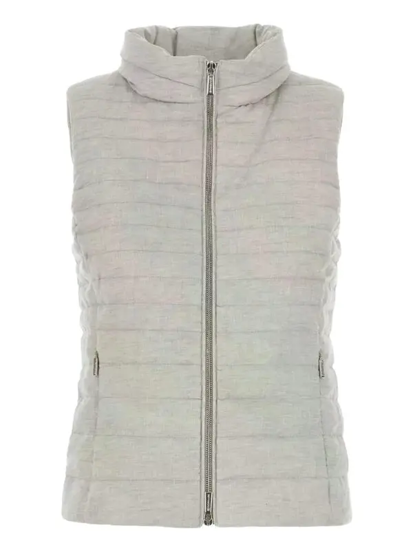MOORER Villan Sleeveless Down Jacket - Grey