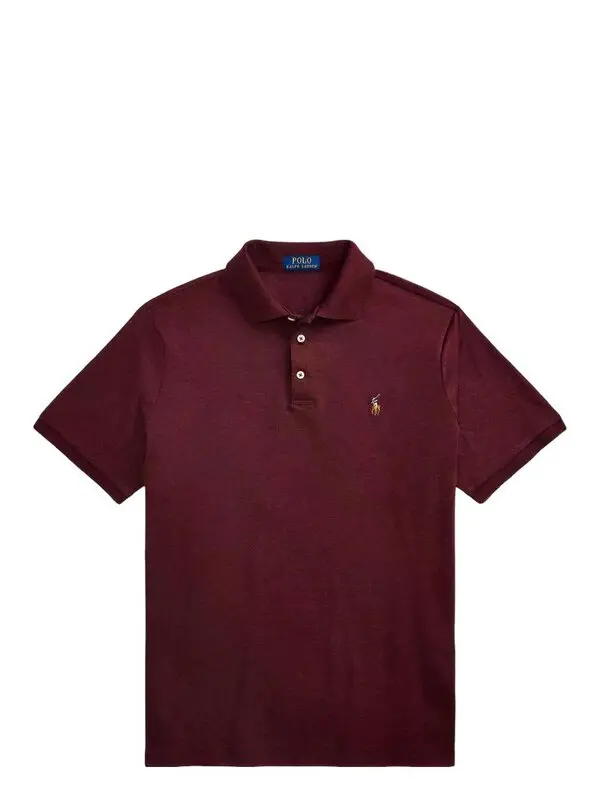 Polo Ralph Lauren Three-button Embroidered Polo Shirt - Red