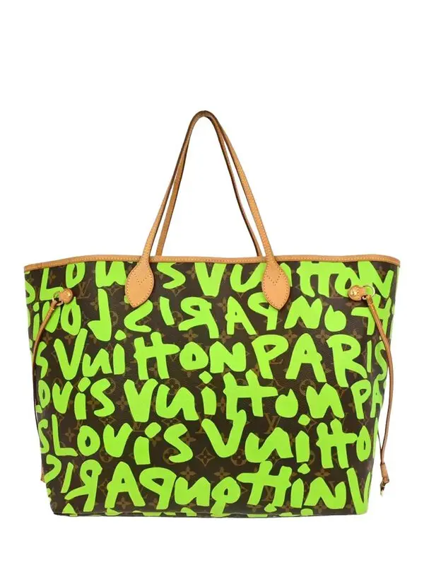 LOUIS VUITTON Monogram Graffiti Neverfull Gm Tote Bag - Brown