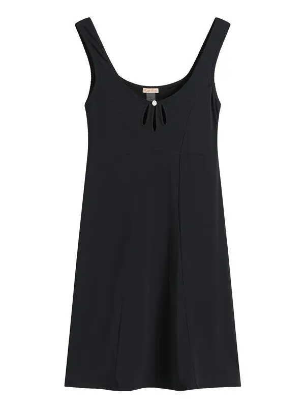 FRUITY BOOTY Satin Mini Dress - Black