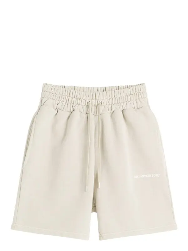 MKI MIYUKI ZOKU Uniform Sweat Shorts - Pigment Cement