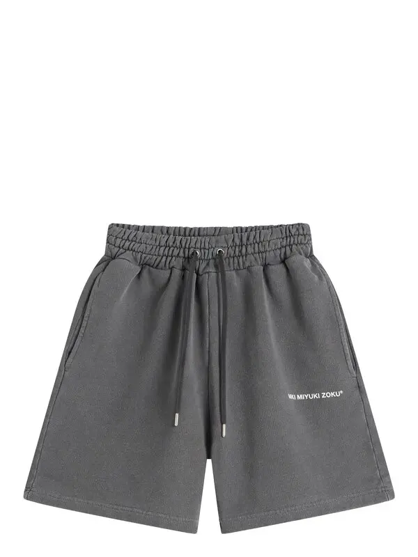 MKI MIYUKI ZOKU Uniform Sweat Shorts - Pigment Black