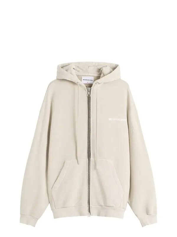 MKI MIYUKI ZOKU Uniform Zip Hoodie - Pigment Cement