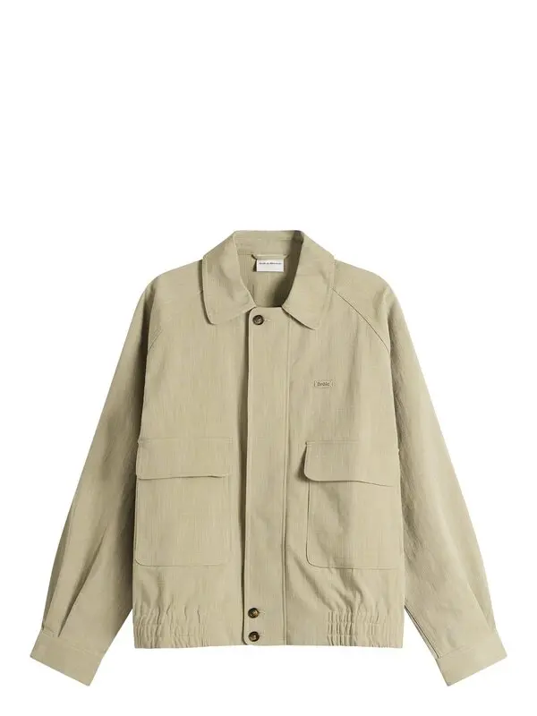 Drole De Monsieur Cotton Blend Raglan Jacket - Kaki