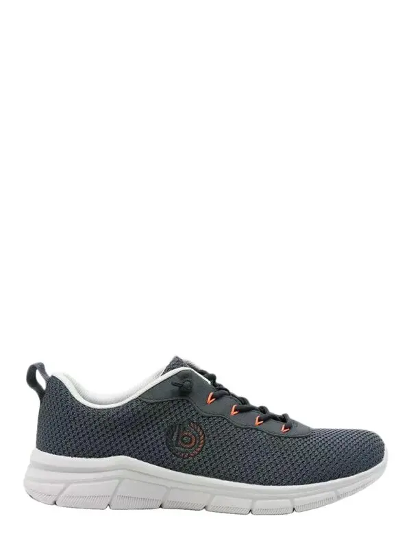 BUGATTI Dark Mesh-knit Lace-up Sneakers - Blue