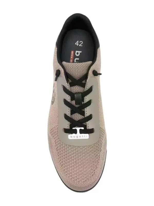 BUGATTI Logo-patch Mesh Sneakers - Neutrals