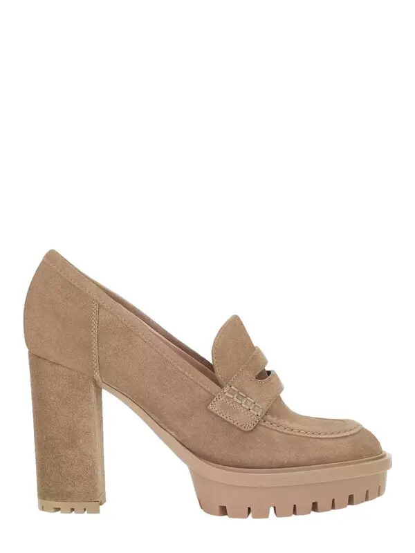 GIANVITO ROSSI Barry Platform Pumps - Brown