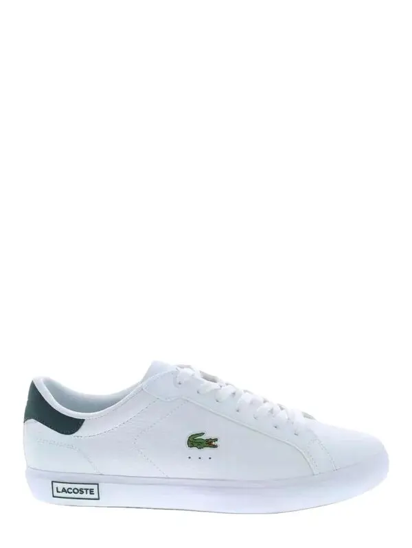 Lacoste Powercourt Lace-up Leather Sneakers - White