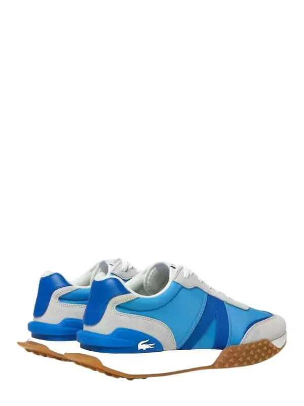 Lacoste L-spin Deluxe Panelled Lace-up Leather Sneakers - Blue