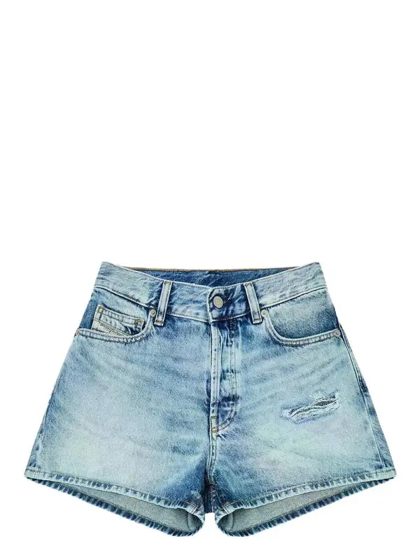 DIESEL® Distressed Denim Shorts - Blue