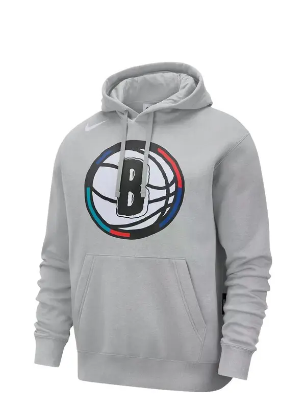 Nike Brooklyn Nets City Edition Hoodie - Grey