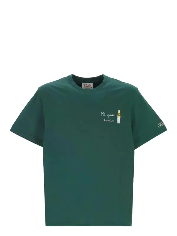 MC2 SAINT BARTH Portofino Embroidered T-shirt - Green