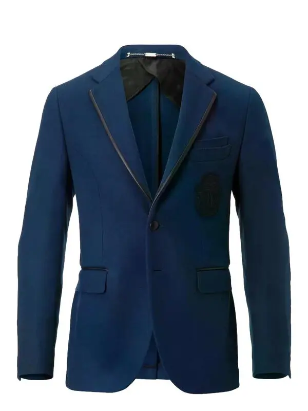 BILLIONAIRE Ervin Elbow-patch Blazer - Blue
