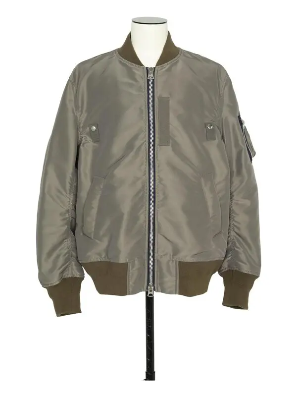 Sacai Zip-up Bomber Jacket - Gray