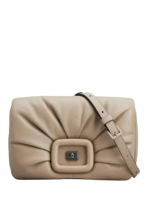 ROGER VIVIER Viv "choc Me" Bag In Leather - Beige