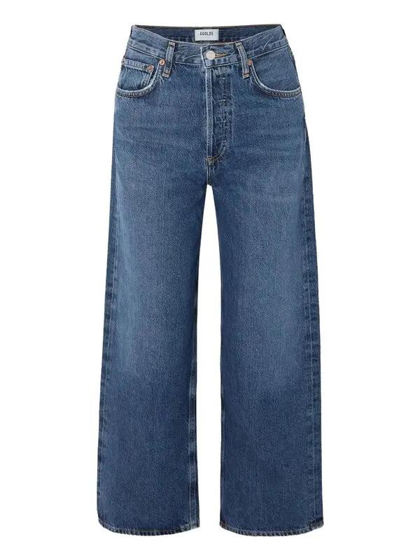 AGOLDE High-waisted Wide-leg Jeans - Blue