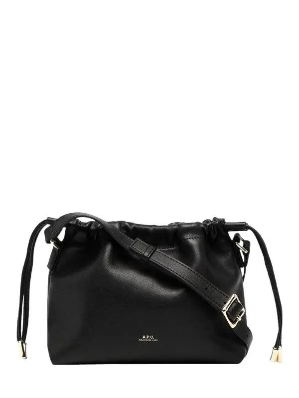 A.p.c. Logo Shoulder Bag - Black