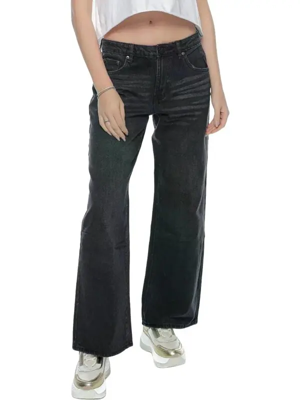 ONETEASPOON Low Riders Wide-leg Jeans - Black