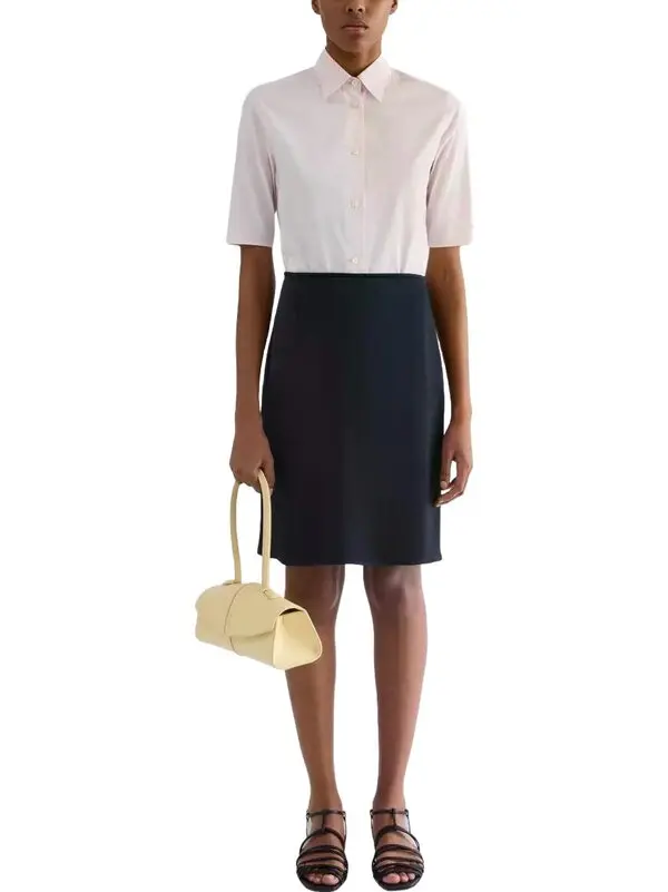 JIL SANDER A-line Mini Skirt - Blue