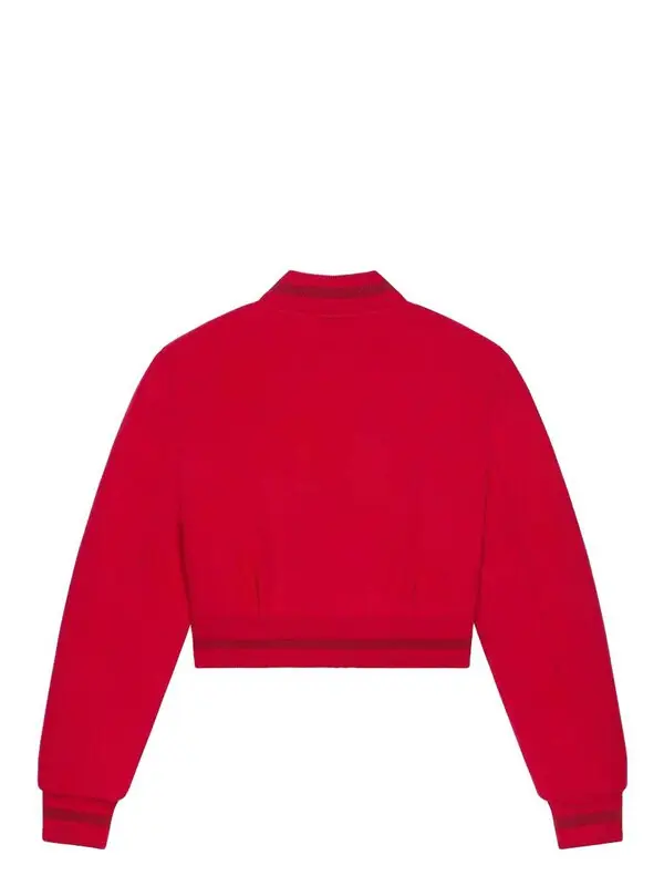 Givenchy Embossed Monogram Wool Jacket - Red