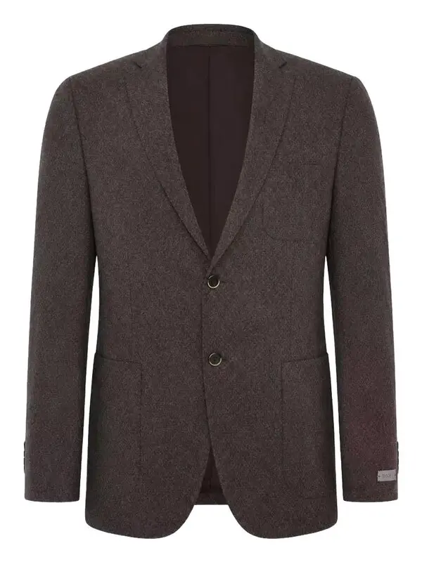 Corneliani Patch-pockets Long-sleeve Blazer - Brown