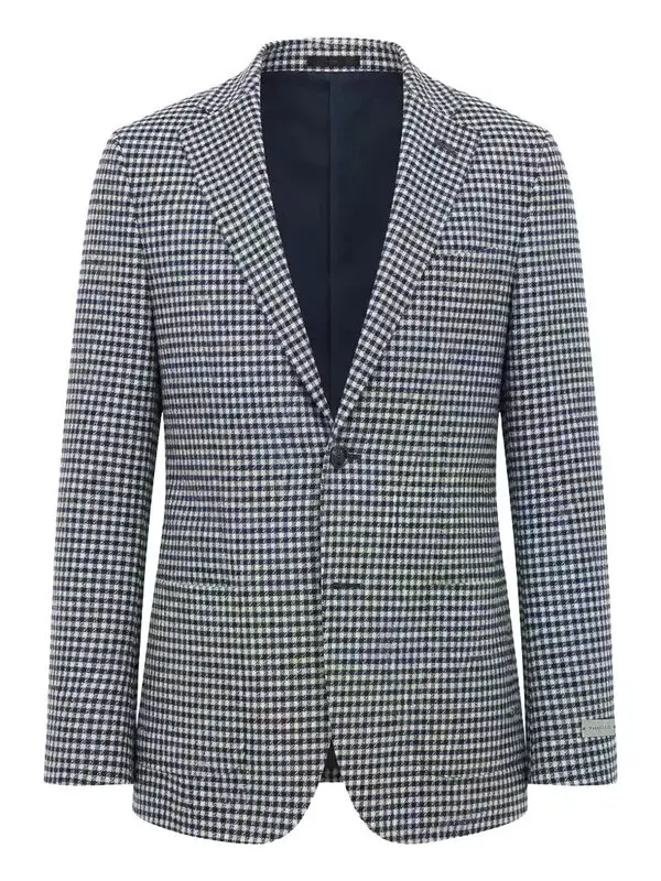 Corneliani Nino Danieli Checked Blazer - Blue