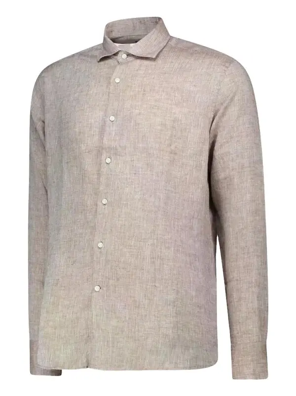 DEPERLU Arthur Linen Shirt - Grey