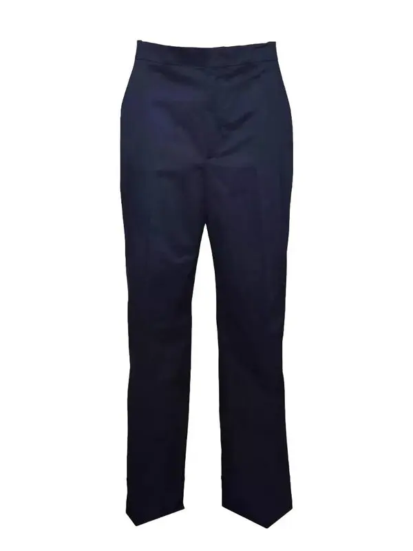 Tagliatore Pressed Crease Straight-leg Trousers - Blue