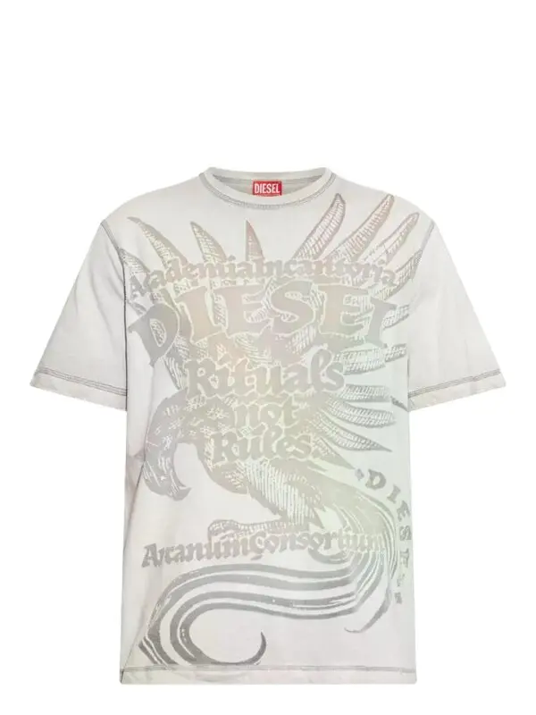 DIESEL® Graphic-print T-shirt - Grey