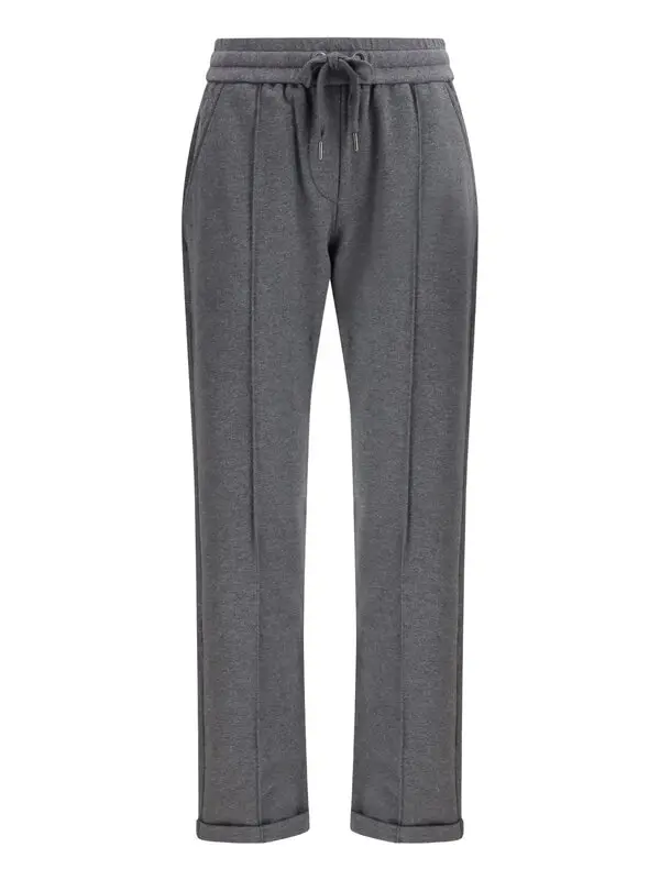 Brunello Cucinelli Drawstring Trousers - Gray