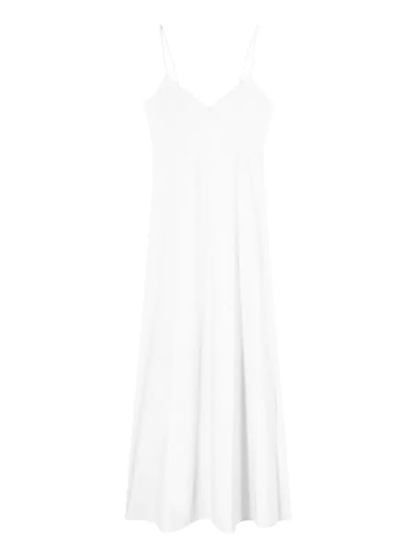 Patrizia Pepe Spaghetti Strap Maxi Dress - White