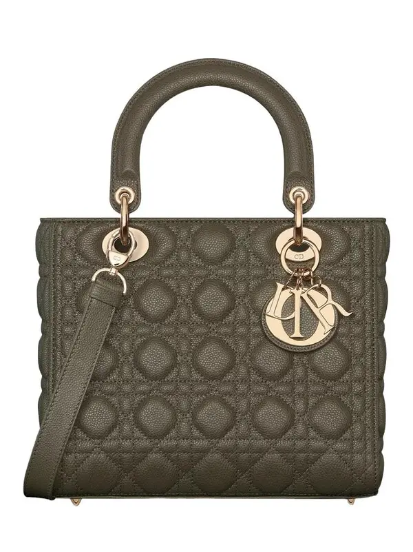 Dior Medium Lady Bag - Olive Taupe