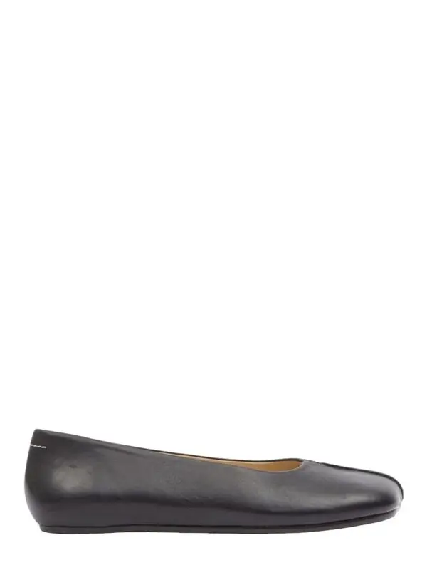 MAISON MARGIELA Leather Ballerinas - Black