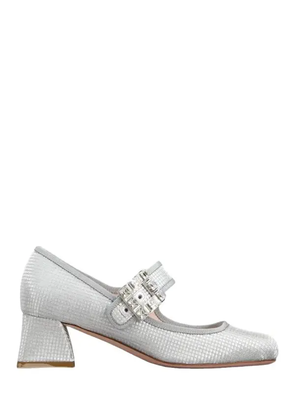ROGER VIVIER Trés Vivier Buckled Pumps - Silver
