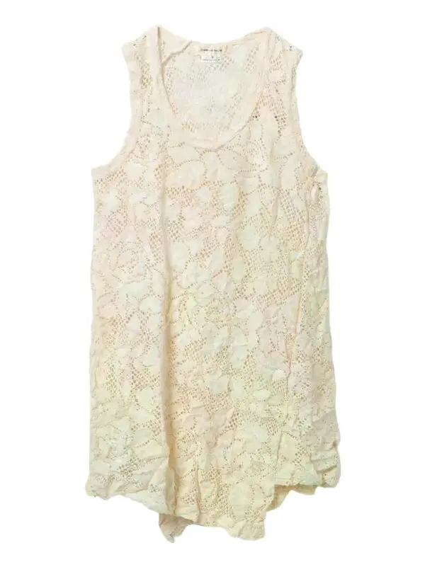 Comme Des Garçons Ecru Lace Top - Neutrals