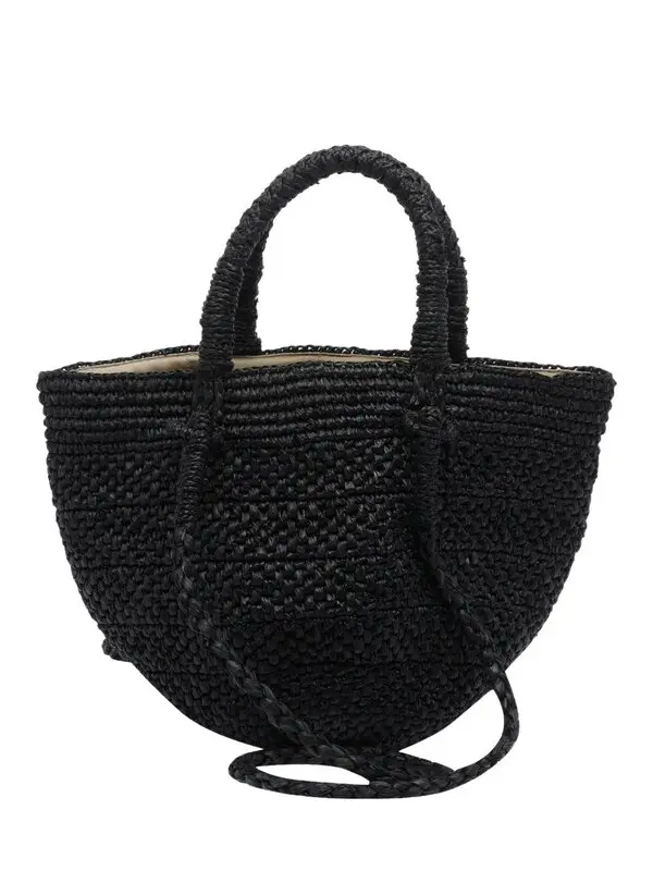 IBELIV Arona Woven Tote Bag - Black
