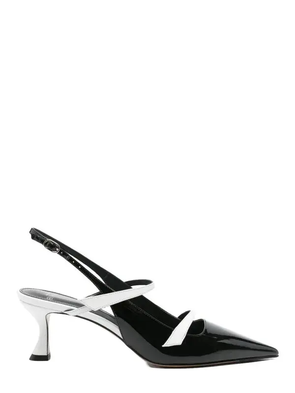 ALEXANDRE BIRMAN Patent Leather Slingback Pumps - Black