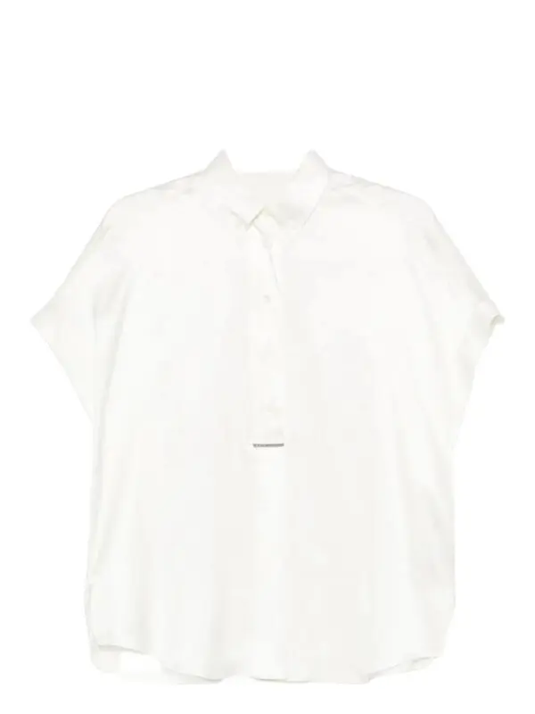 Brunello Cucinelli Short Sleeve Shirt - Natural