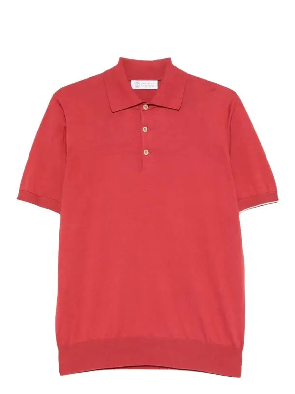 Brunello Cucinelli Short-sleeved Polo Shirt - Red