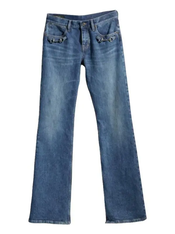 Gucci Classic Flared Leg Jeans - Blue