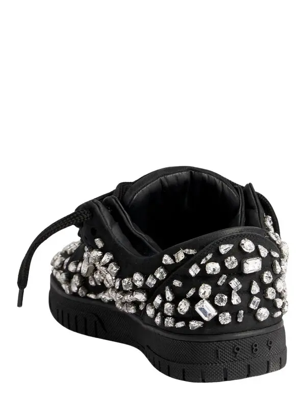 1989 STUDIO Embellished Low-top Sneakers - Black