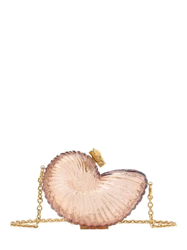 Chloé Sea Treasures Shell Clutch Bag - Wood Rose