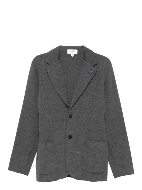 LARDINI Long-sleeve Casual Jacket - Black
