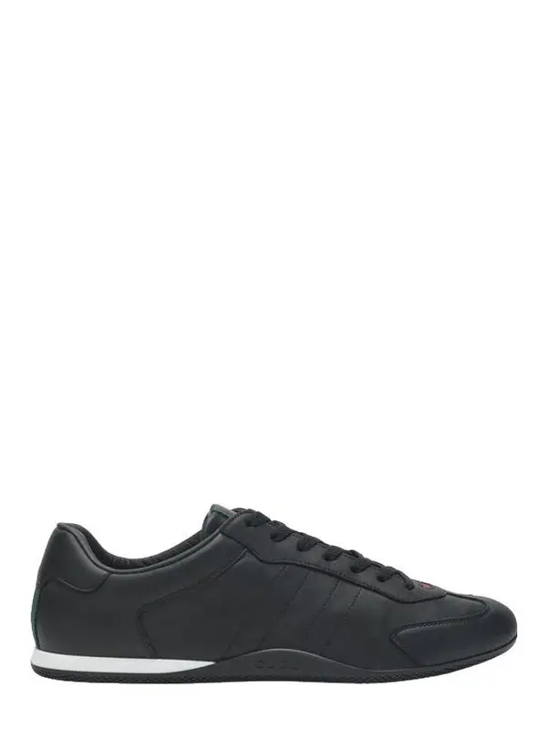 Gucci Web Detail Low-top Sneakers - Black