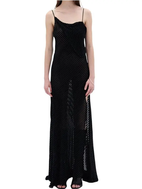 ANN DEMEULEMEESTER Silk Slip Dress - Black
